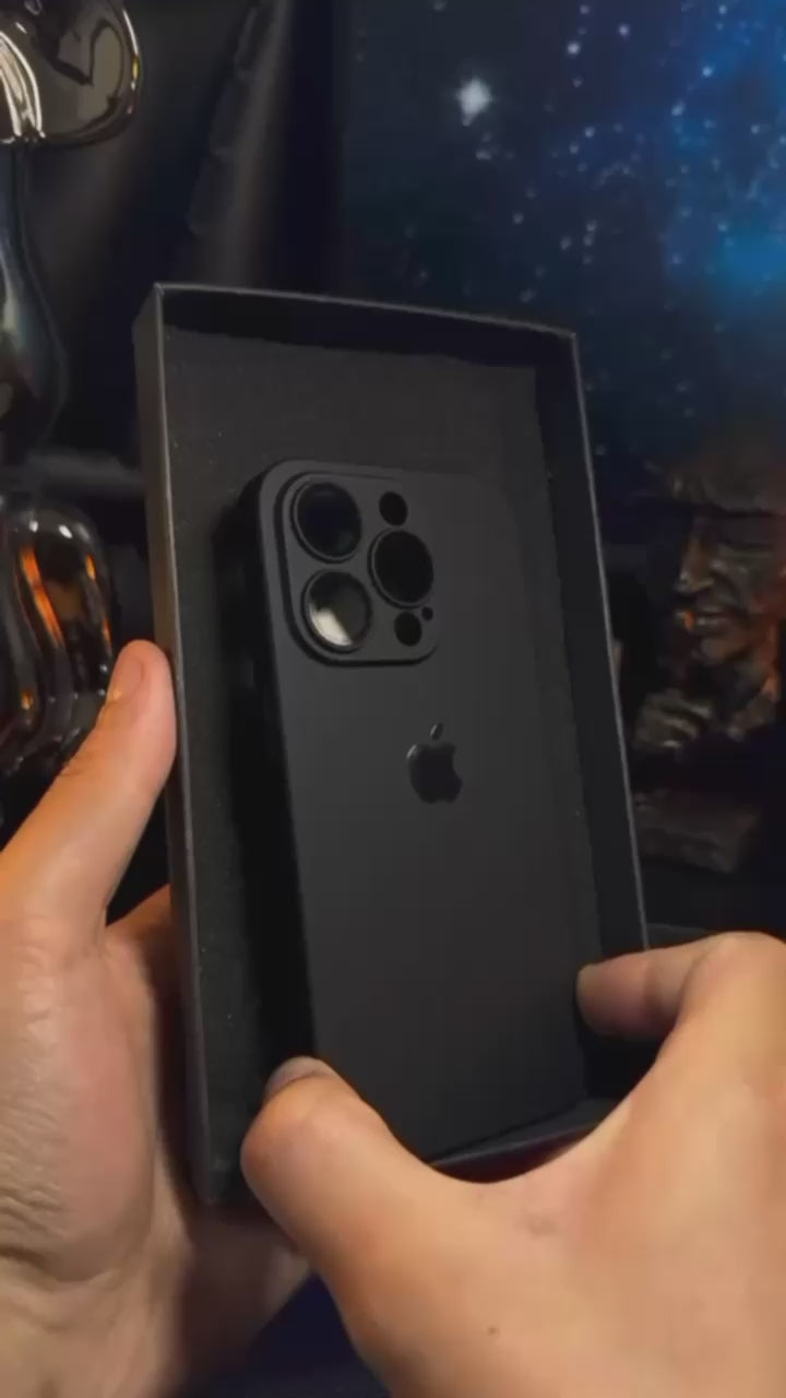 Black Beauty phone cover Jet black matte finish for timeless elegance ...